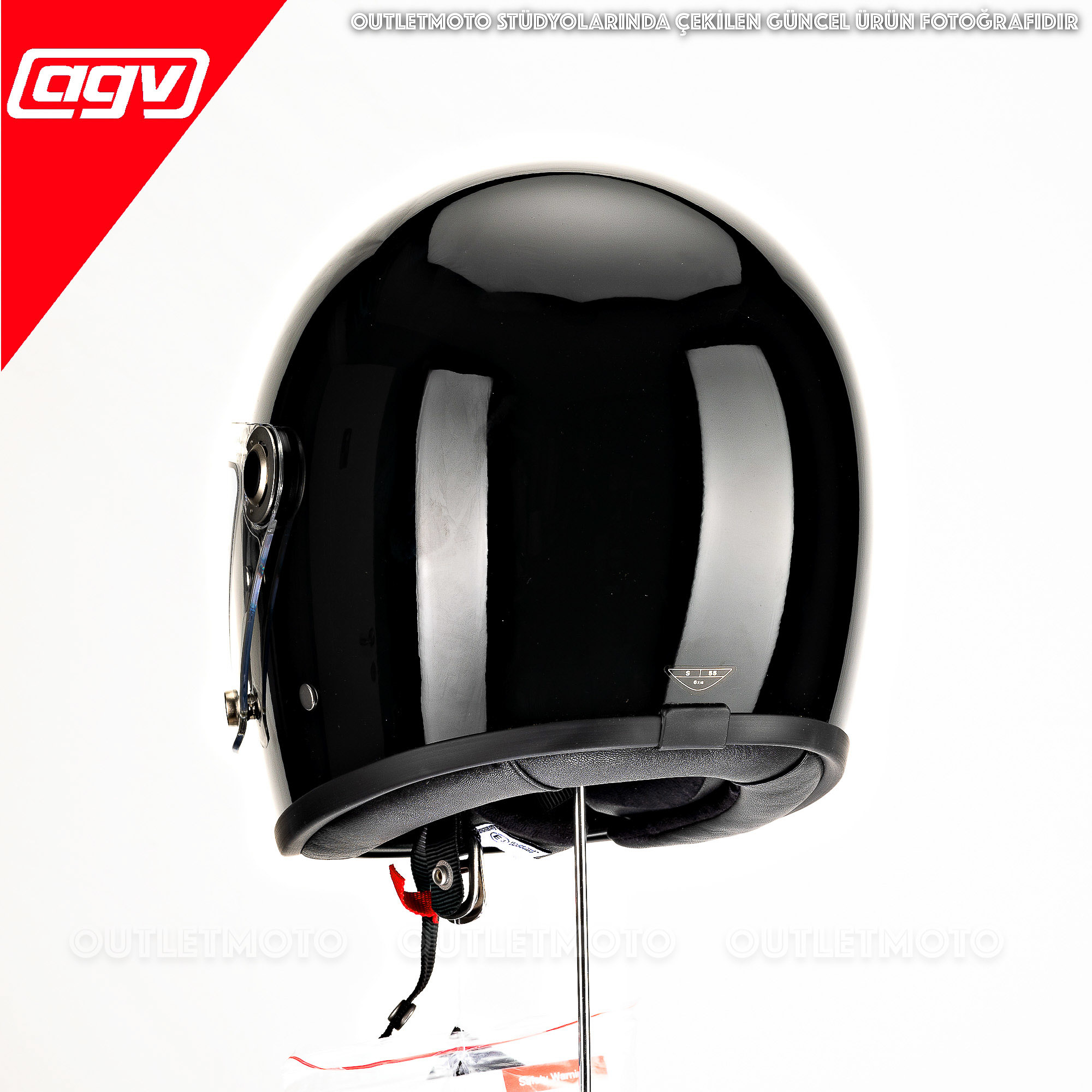 OUTLETMOTO. AGV X3000 Retro/Klasik/Cafe Racer Kapalı Motosiklet Kask