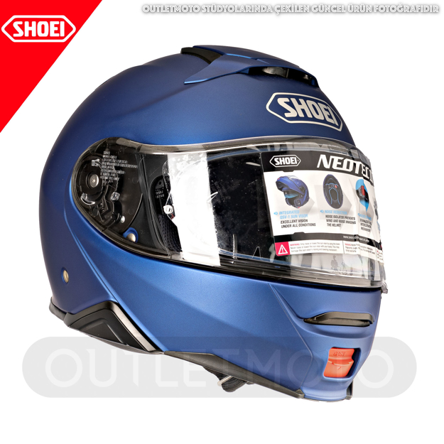 OUTLETMOTO. SHOEI NEOTEC II Çene Açılır Motosiklet Kask + SRL 2 ...