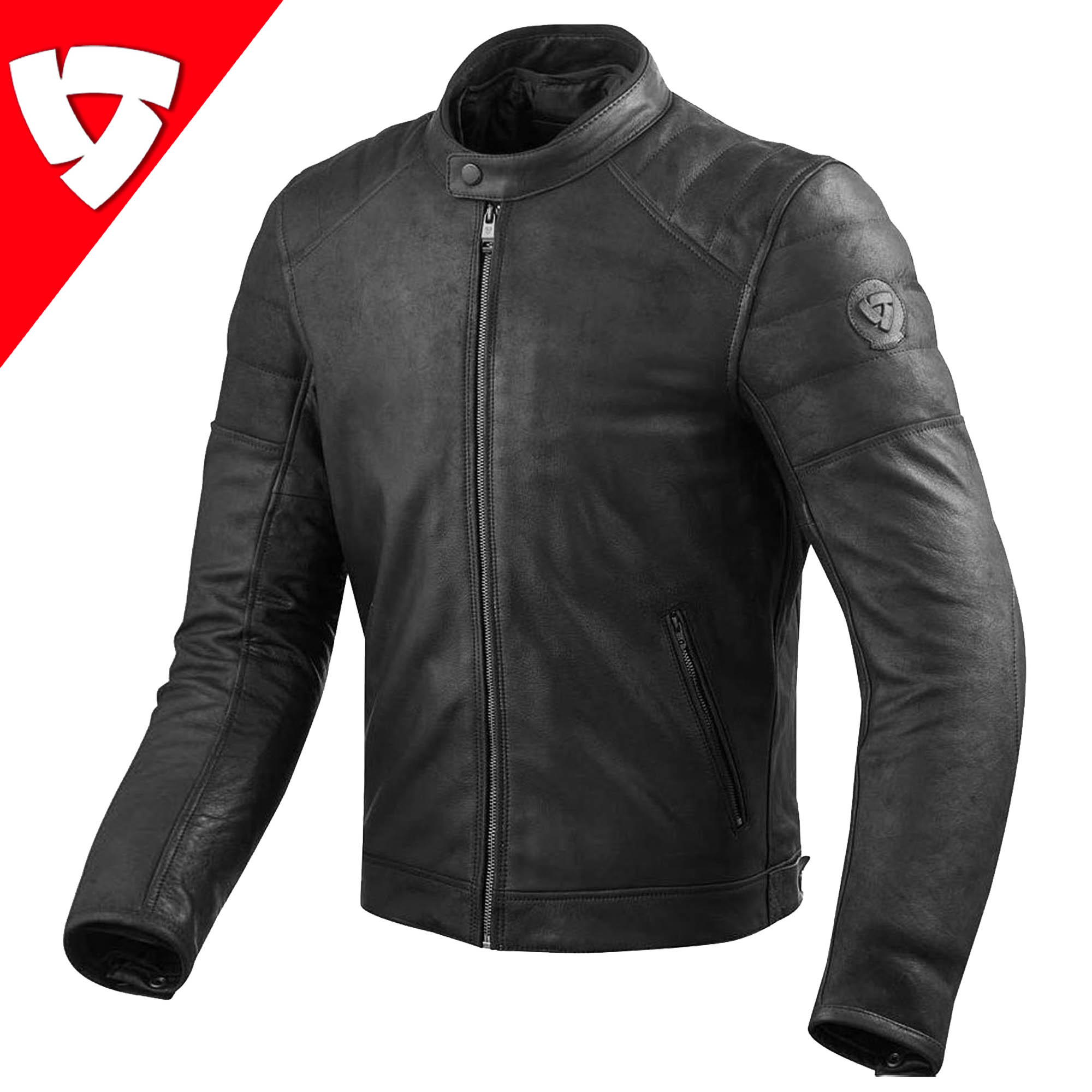 OUTLETMOTO. Revit STEWART Retro/Klasik/Cafe Racer Deri Motosiklet Mont ...