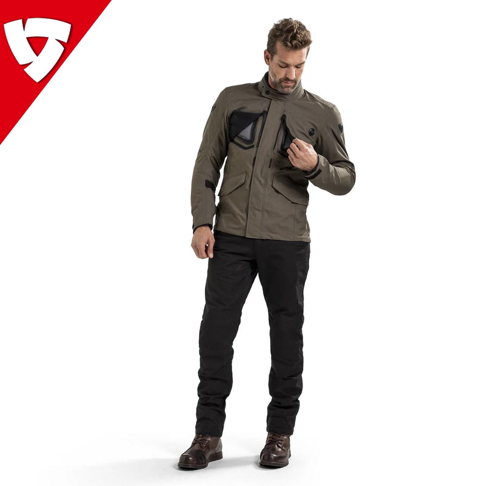 OUTLETMOTO. Revit TRENCH 2 GTX 2L Lamine Teknik Korumalı Motosiklet ...